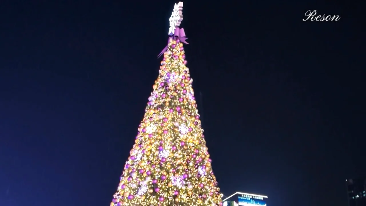 Large 30m Outdoor Christmas Tree For Business Pvc And Led Material ...