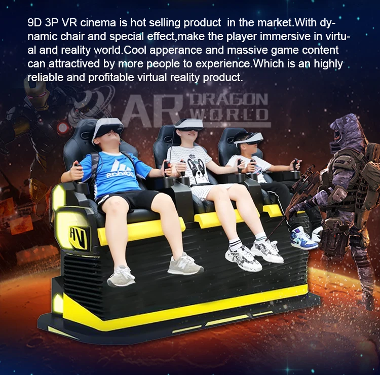 VR 3P Cinema - Immersive 9D Vr Flight Simulator Experience