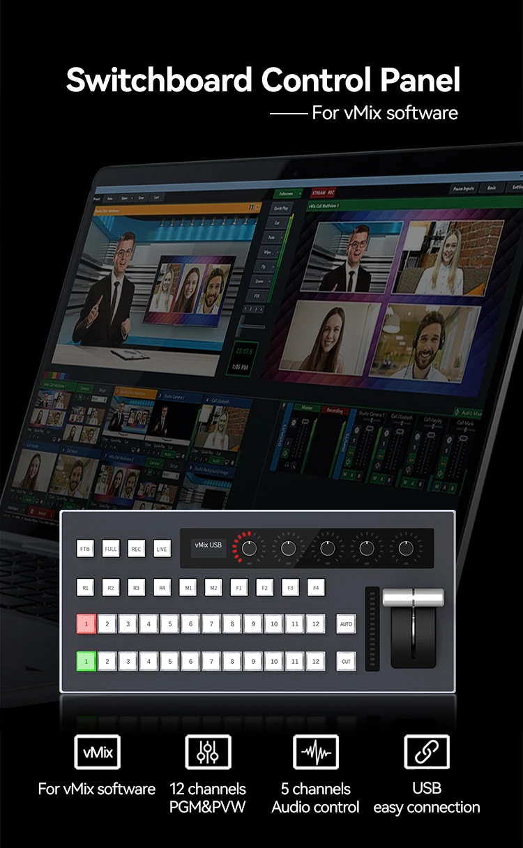 Kato VMix Console Switchboard Controller USB LAN Control PTZ Camera ...