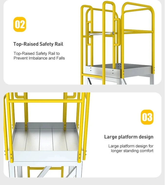 Aluminium Movable Platform Ladder - Durable & Versatile