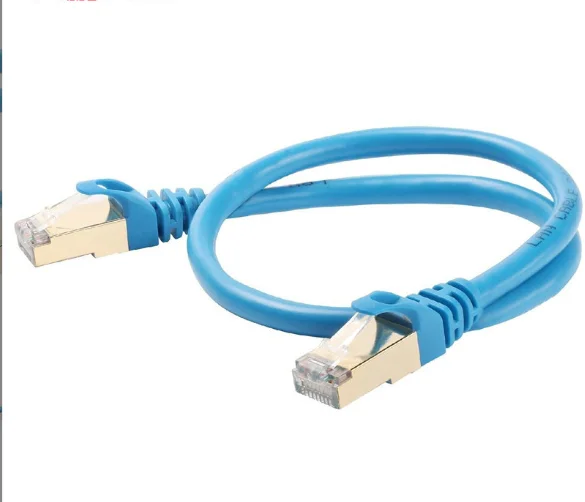 Shielded Twisted Pair 10-gigabit Network Cable Oxygen-free Copper Cat.7 ...