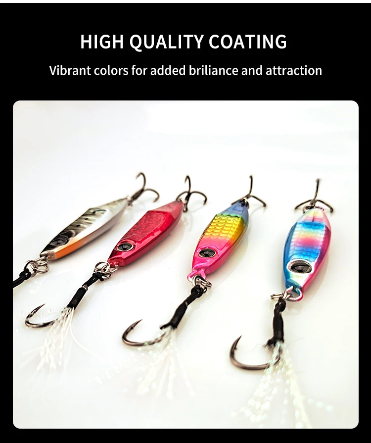 OEM Jigging Lure Rattle Sound Speed Jig 20g 30g 40g 60g 80g Luminous Simulated Bait Vertical ...