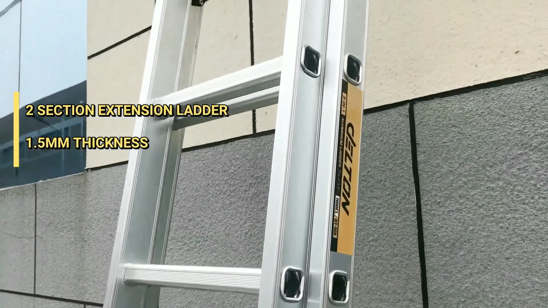 High Space Work Use Long Length 2 Section Aluminum Extendable ...