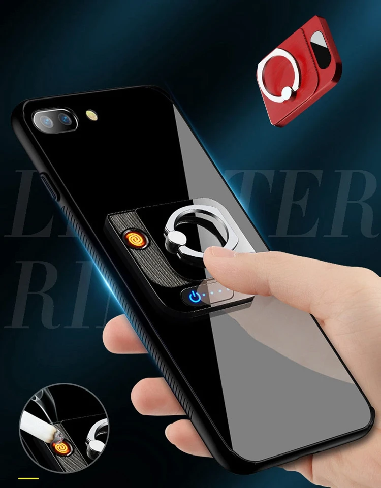 2021 Upgraded Ring Mobile Phone Holder Usb Charging Lighter Creative ...