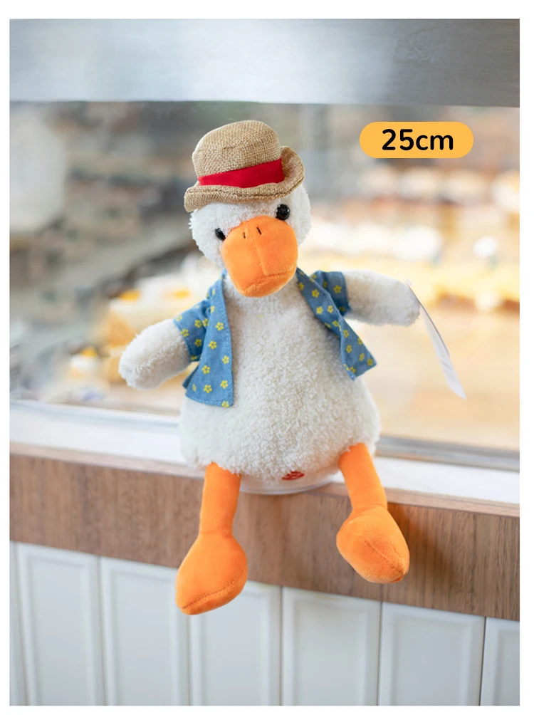 Rereading Music Talking Dancing Duck Plush Toy - Cute & Fun