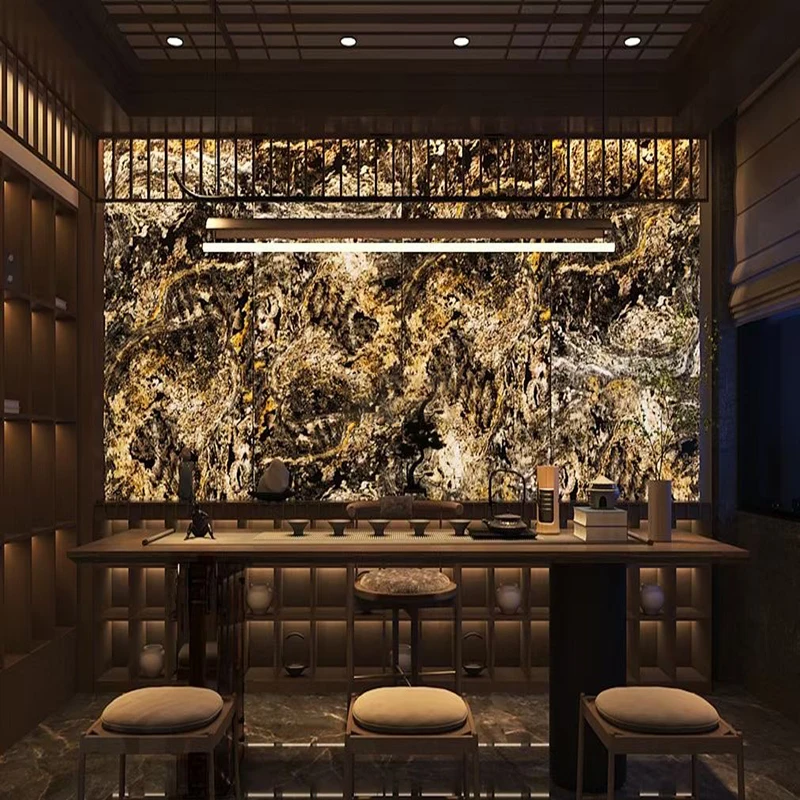 Stone Stack Cladding Backlighting Countertops Golden Supplier Stone ...