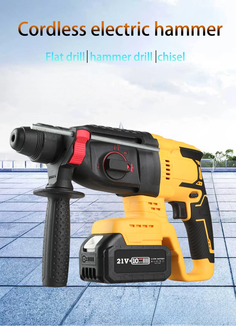 21V Battery Hammer Drill - High Efficiency & Customizable