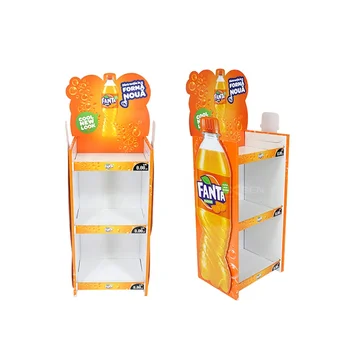 China Custom Corrugated Carton Beverage Cardboard Display Stand Folding ...