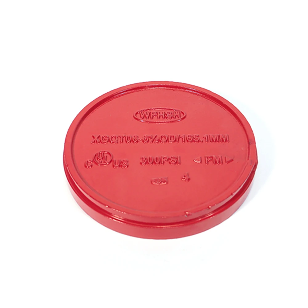 Fm/ul Ductile Iron Pipe Grooved Fittings And Couplings End Caps For ...