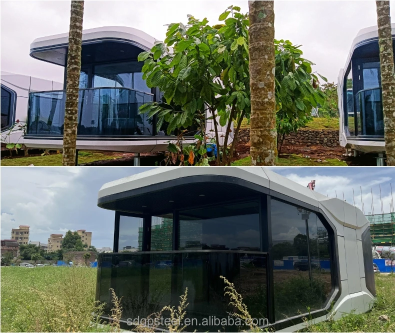 Metal Made Prefab Modular House Pre Built Home Trailer Luxury Space ...