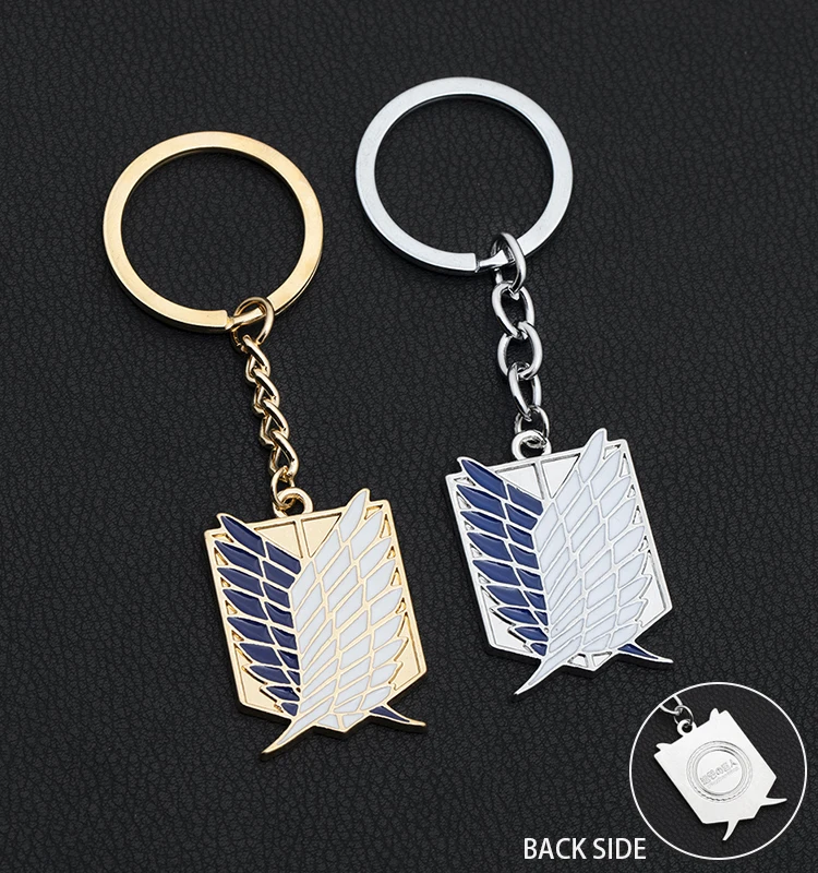 Anime Keychains Hot Selling 2022 Metal Key Chains Attack On Titan ...