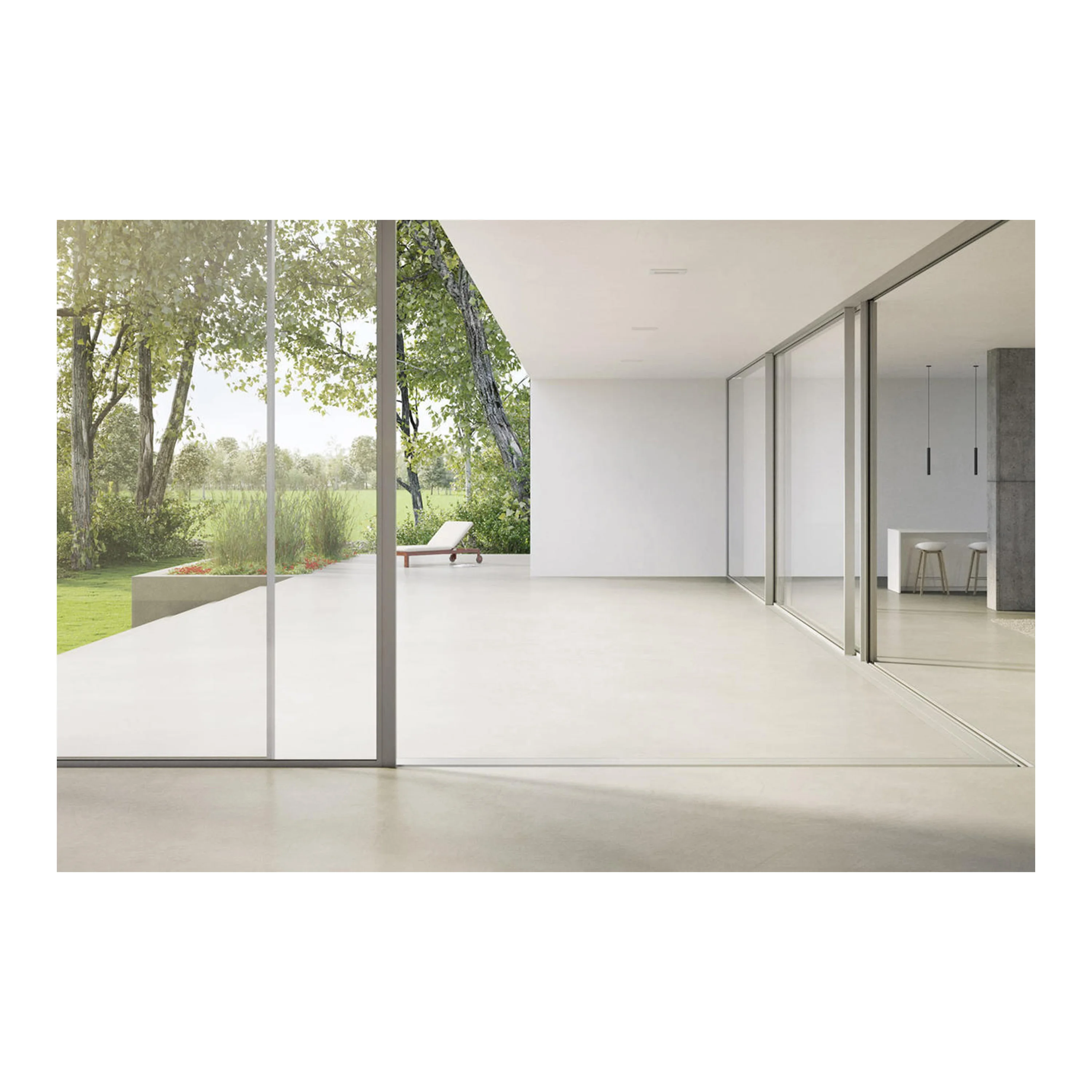 standard NFRC aluminum sliding doors stacker door with Low-e glass ...