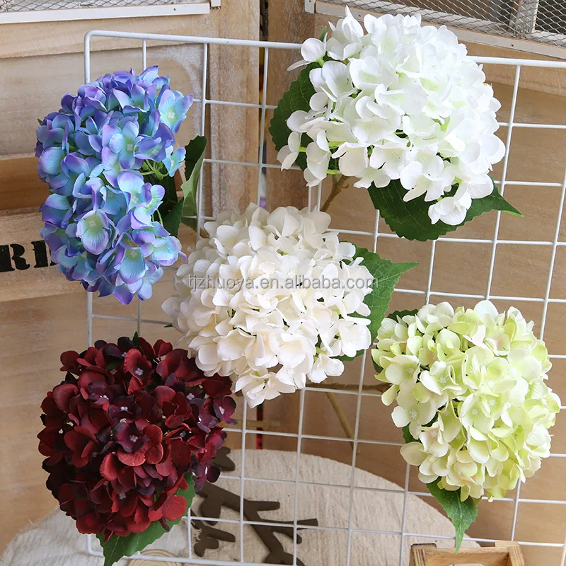 Ivory Hydrangeas Silk Flowers - Perfect for Wedding Decor
