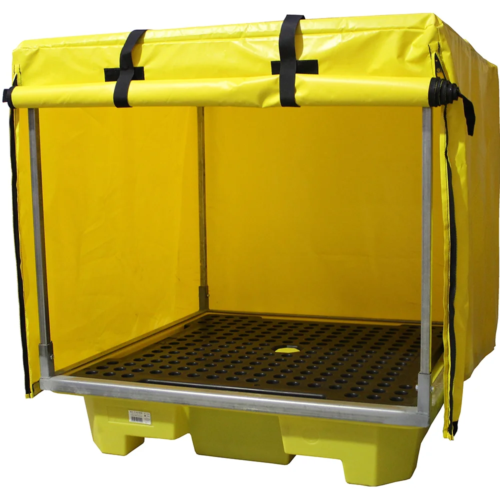 Waterproof Heavy Duty Zipper PVC Pallet Top Cover 100% Polyester Fabric ...