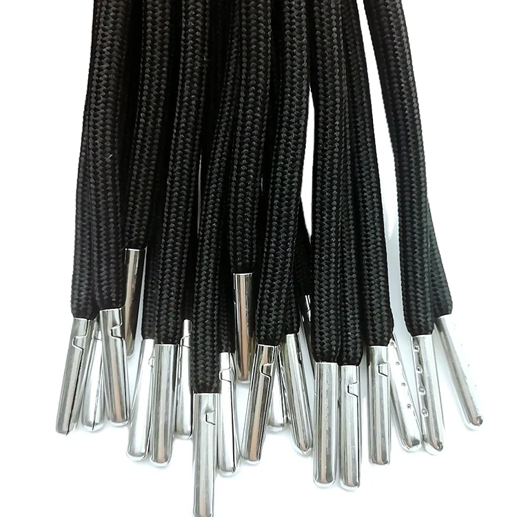 Wholesale Custom Logo Cotton Polyester Flat Round Hoodie Draw Cord ...