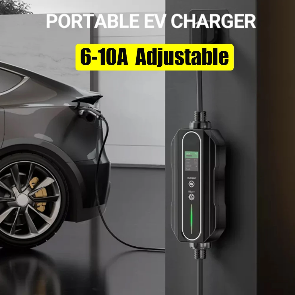 16A Control Box Electric Vehicle 22KW Charger - Portable EV Charging ...