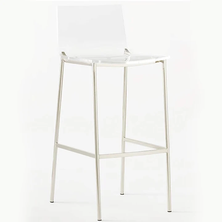 Modern High Quality Minimalist Transparent Acrylic Bar Stool Chair ...
