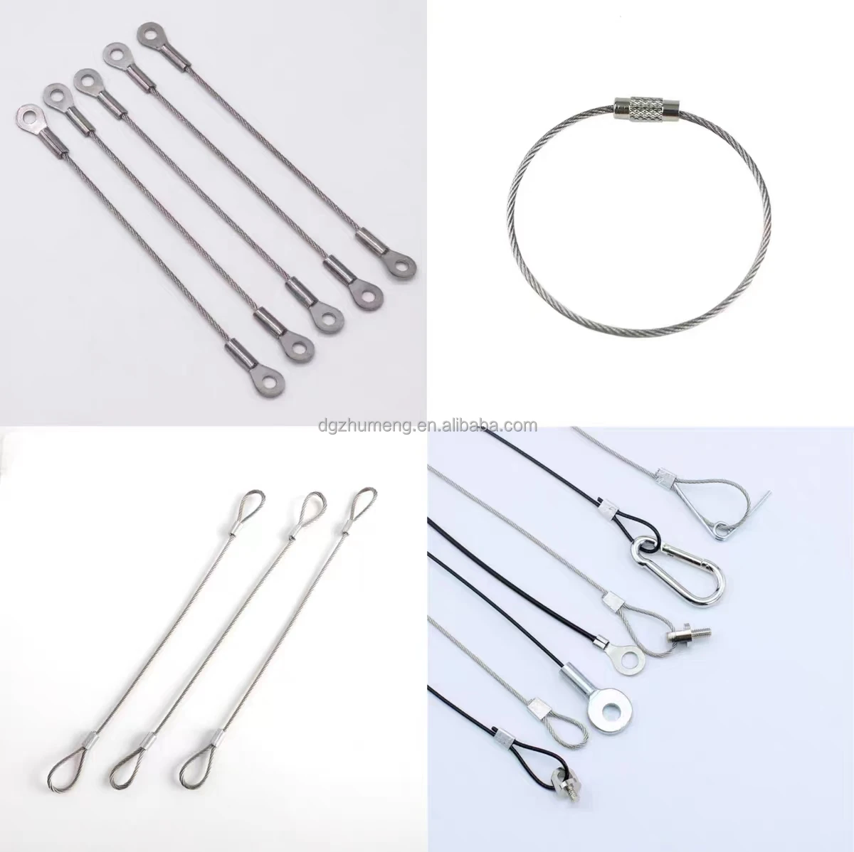 Steel Wire Rope Assembly Wire Steel Wire Cable With Threaded End For ...