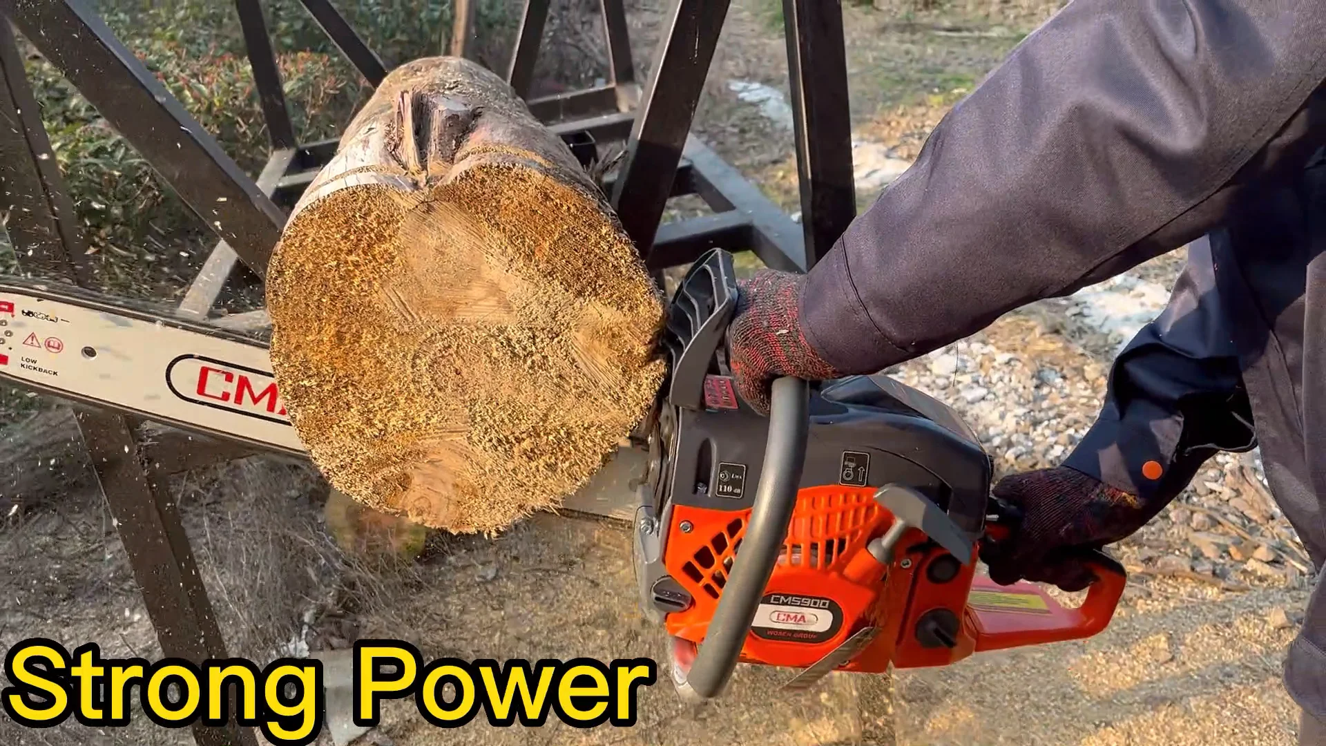 58cc Gasoline Chainsaw Two Stroke Air Cooled Wood Cutter Chain Saw 20 ...