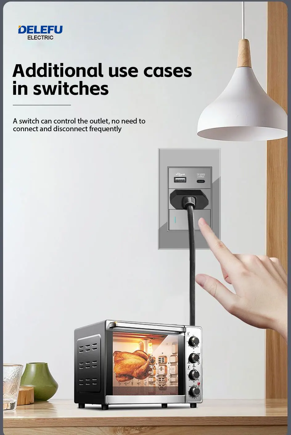 Delefu Gold Tempered Glass Usb Type C Us Standard Outlet Mexico Japan ...