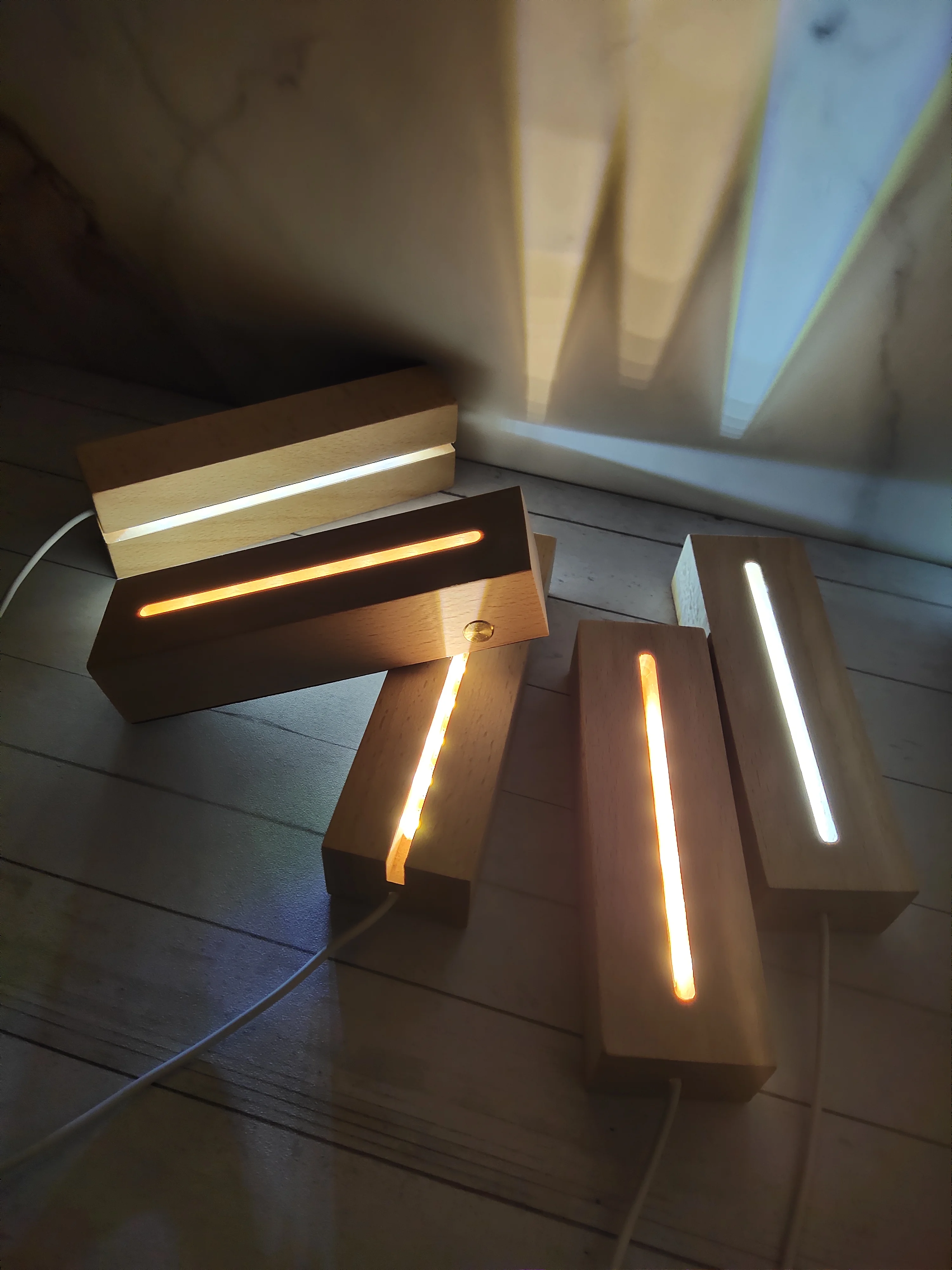 Hot Selling Custom Diy Rectangle Original Wooden Base For Acrylic Plate ...