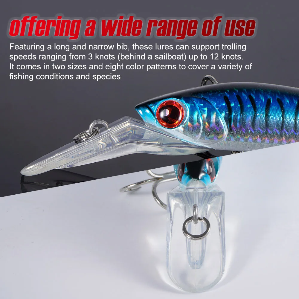 NOEBY Trolling Sinking Minnow Lures - Bass Fishing Success