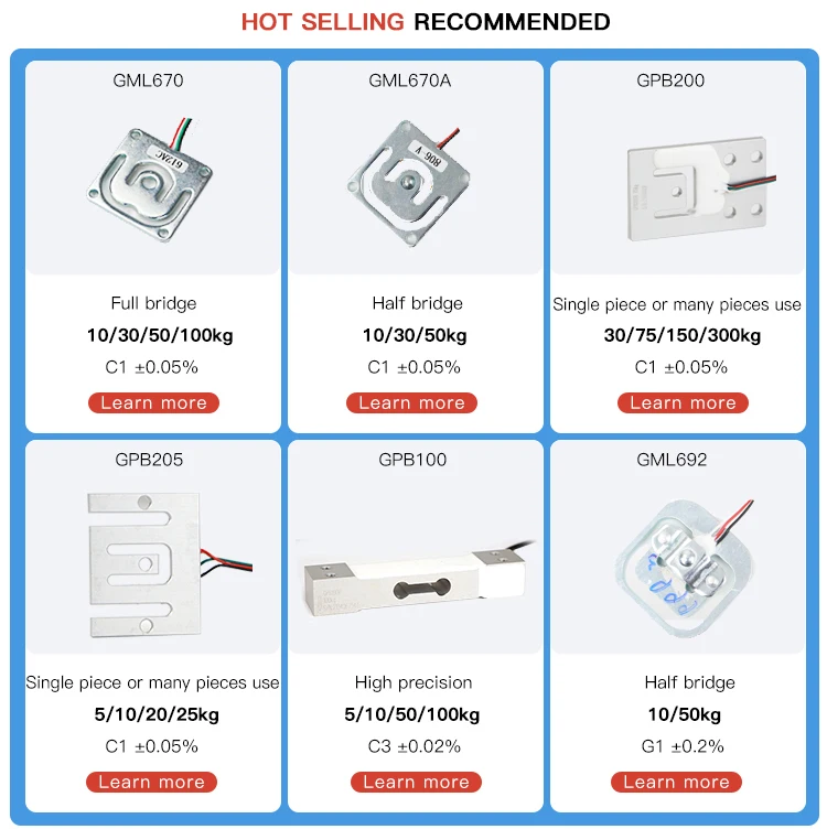 GML691A half-bridge with beam load cell Bathroom scale load cell 20Kg ...