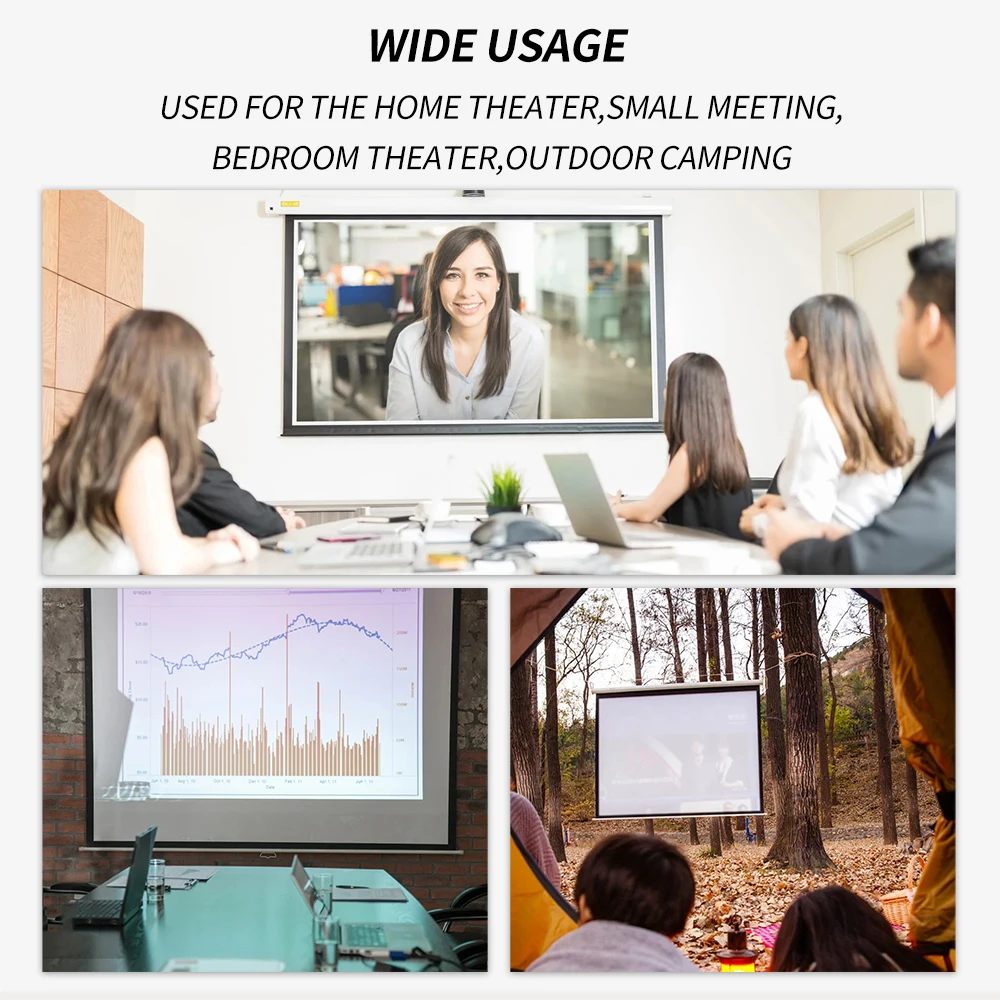 2024 Epro LD01 RK3128 Mini Projector - Android 7.1, 1400 Lumens