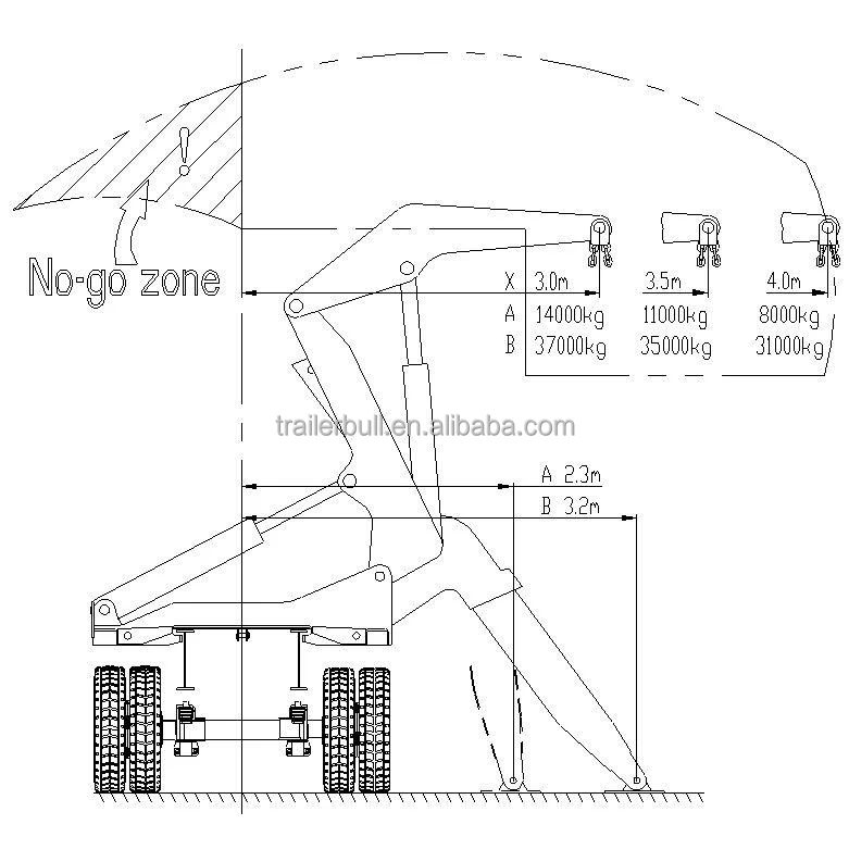 Sliding Side Loading Steel Semi-Trailer with Lifter Crane