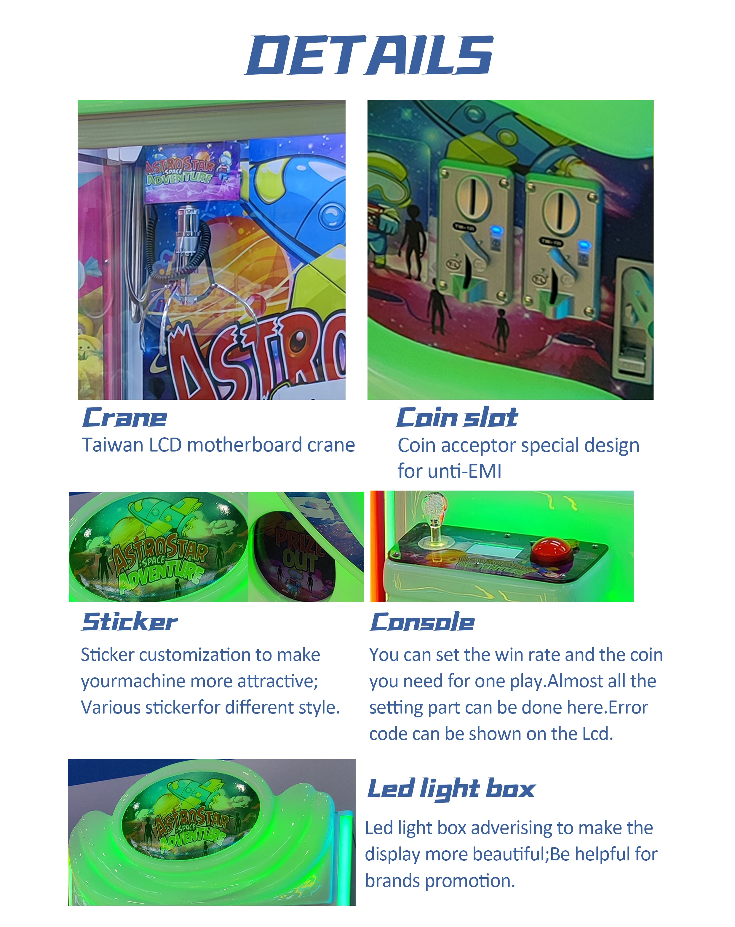 Neofuns Neo Crane B Coin Operated Arcade Game Claw Machines For Sale ...