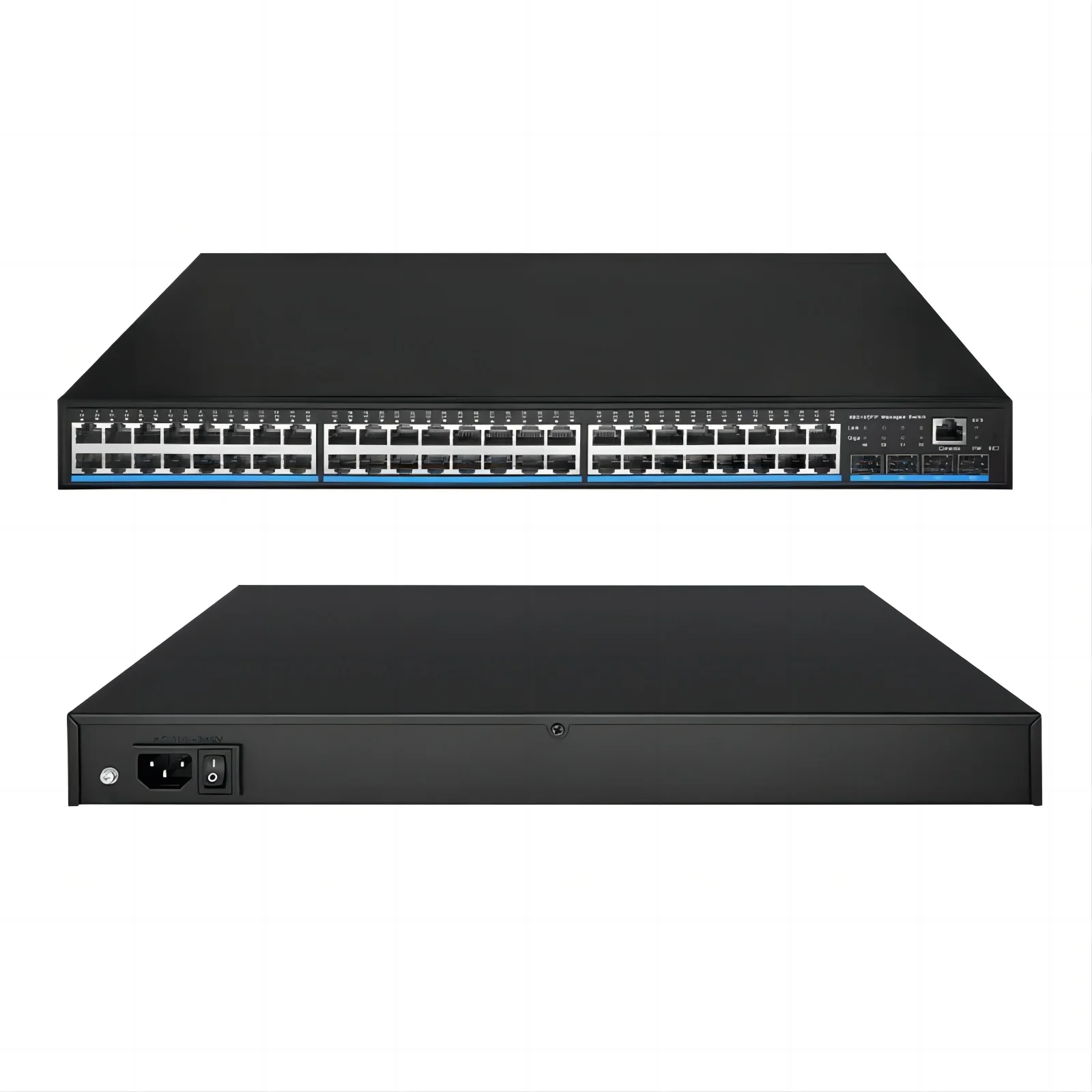 Managed POE Switch 48 Ports Gigabit Ethernet Switch 10G Uplink Ring Network Link Aggregation ...