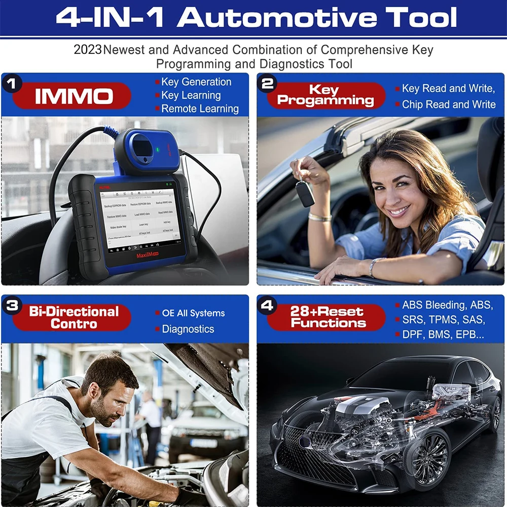 Autel Maxiim Im508 Key Programmer Diagnostic Scanner Xp200 All System ...