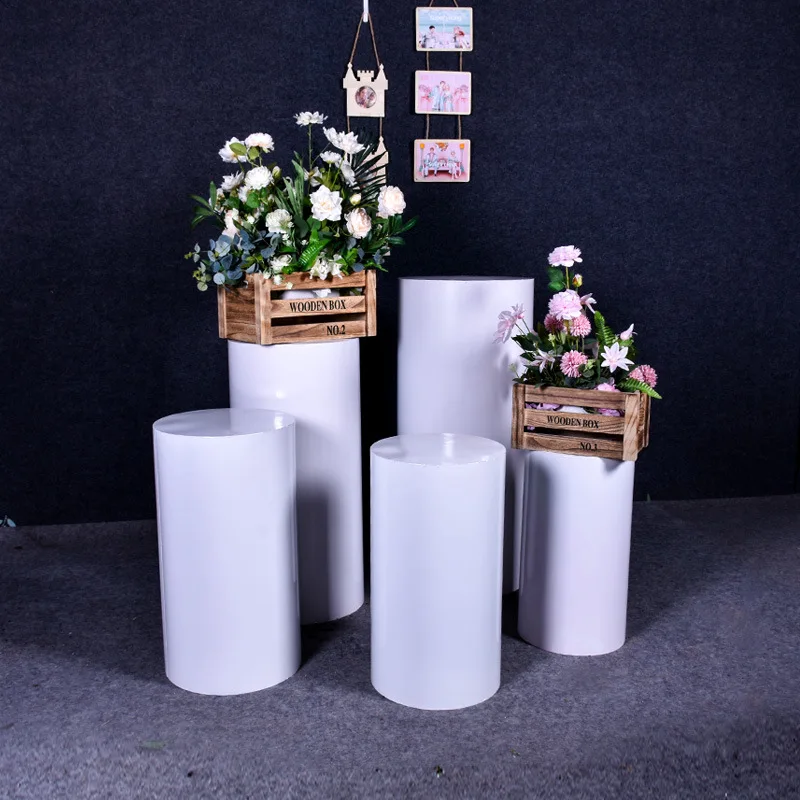 Metal Round Wedding Flower Cake Plinth - Load Bearing 80KG