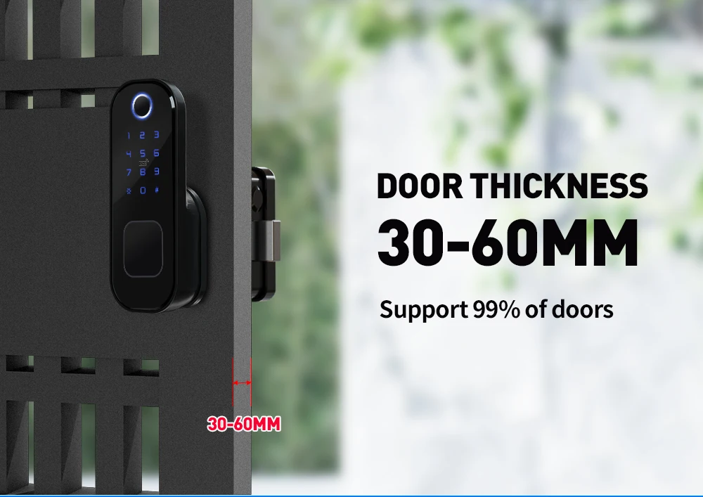 Waterproof Outdoor Smart Lock With Ttlock App & Fingerprint Reader For ...