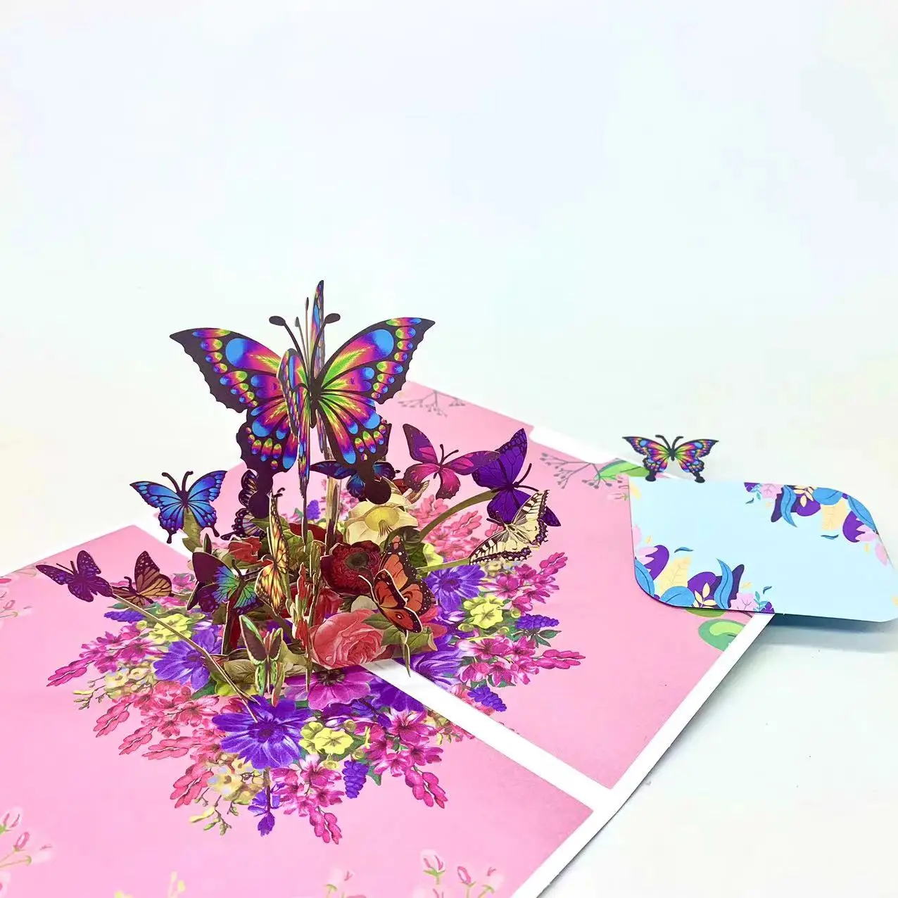 Hot Sale 3d Pop Up Beautiful Butterfly Greeting Card Customized ...