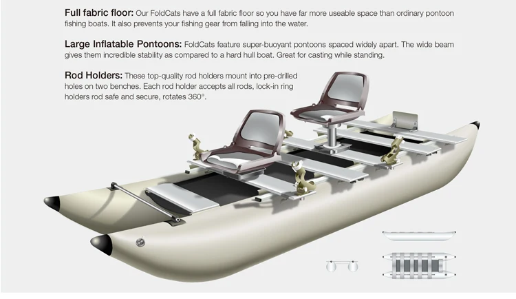 Zebec High Quality Inflatable Boat Kayak 2 Person Sit On Top Fishing ...