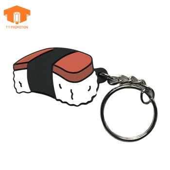 Soft Pvc Rubber Kawaii Cute Keychains Foodie Food Salmon Nigiri Sushi ...