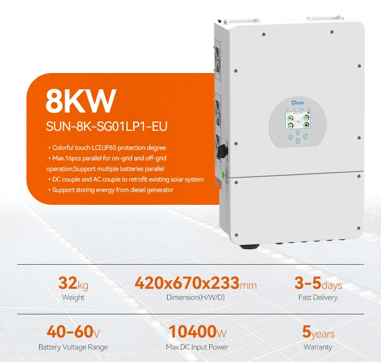 Deye Hybrid Inverter Mono Phase Sun-8k-sg01lp1-eu For Home Use - Buy Deye Hybrid Inverter Mono ...