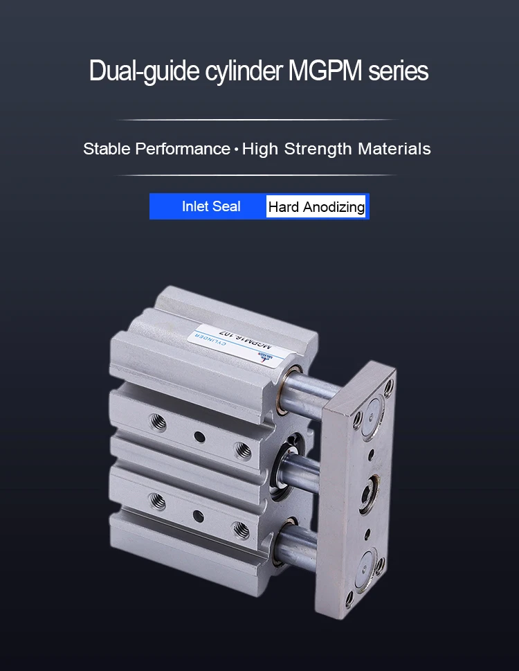 Threaded Interface Guide Rod Air Pressure Differential Sliding Dual ...