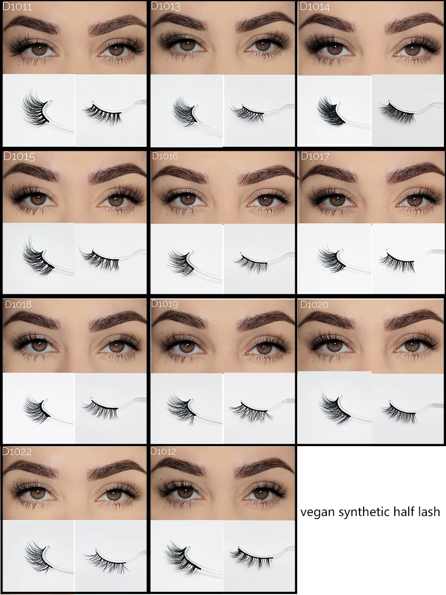 Natural 15mm Half Eye False Eyelashes - Mink Lashes