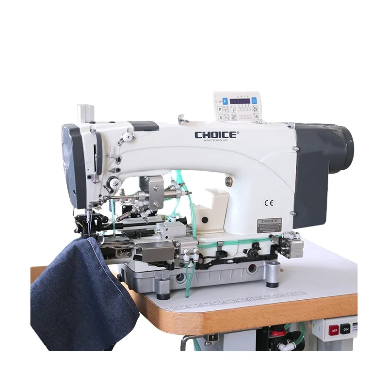 Semi-auto Direct-drive Single Needle Seam Trouser Bottom Hemming Sewing ...
