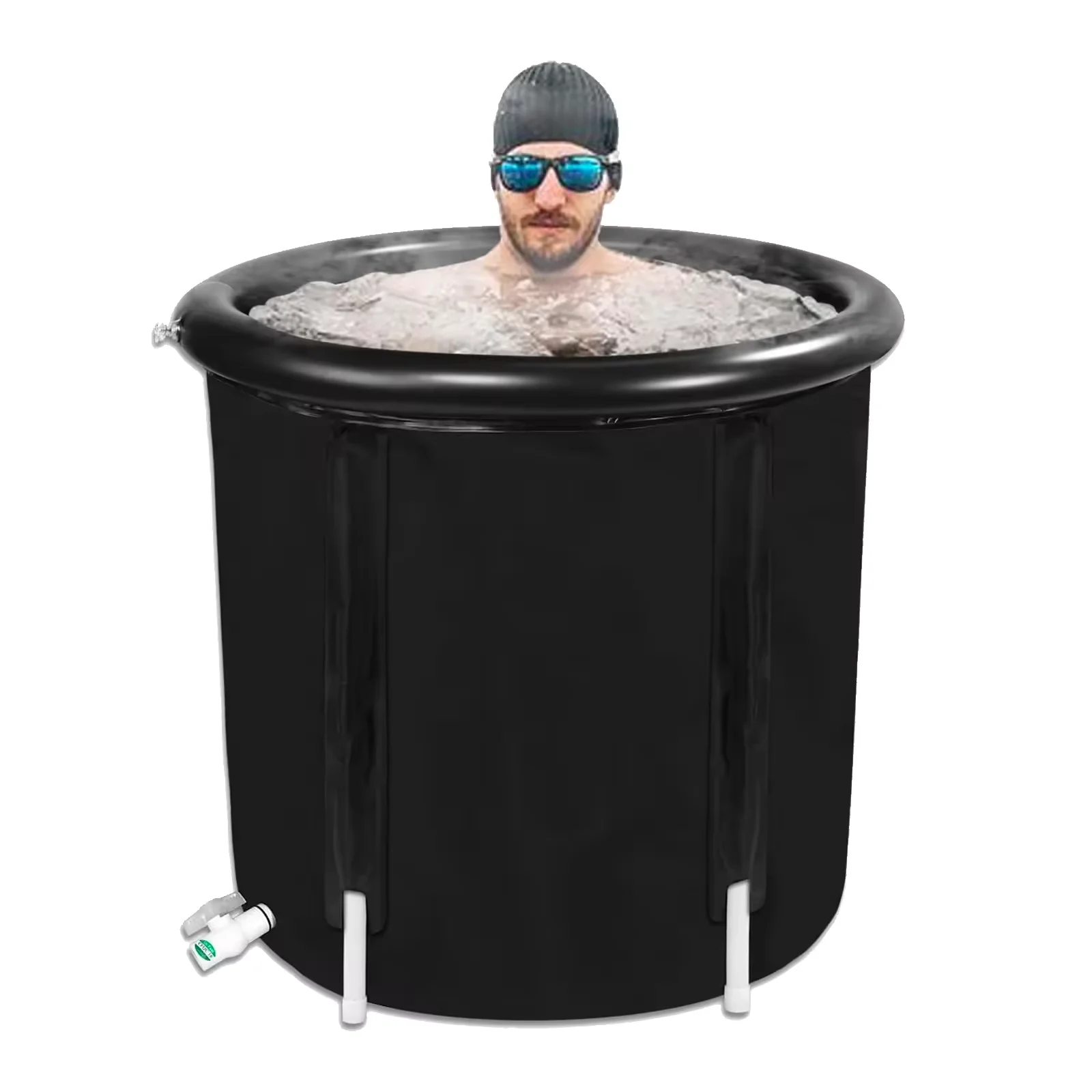 Ice Bath Portable Foldable Pvc Ice Bath Soaking Bathtub Adults Outdoor ...