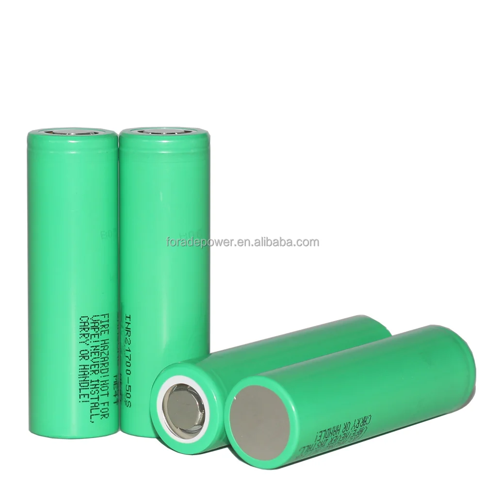 Original 3.6V INR21700-50S 21700 5000mAh Max 45A Continuous Discharge ...