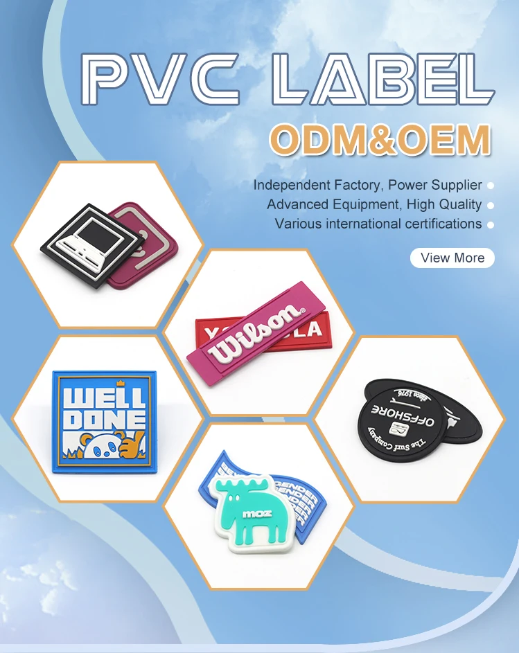 Factory Custom-sewn Pvc Patch Composite Process Laser Printed Silicone ...