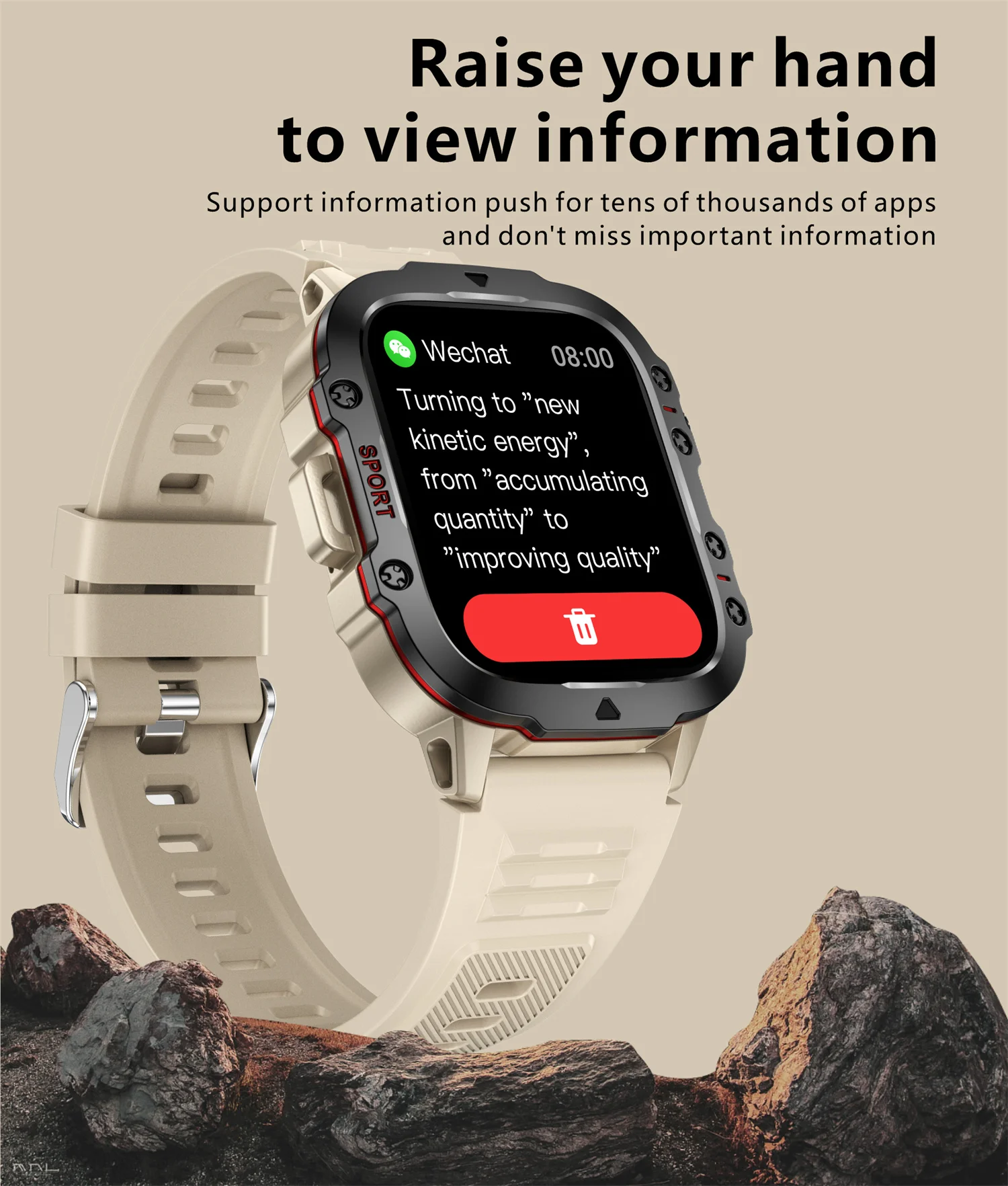 QX11 Smart Watch - Versatile Fitness Tracker with Touch Screen
