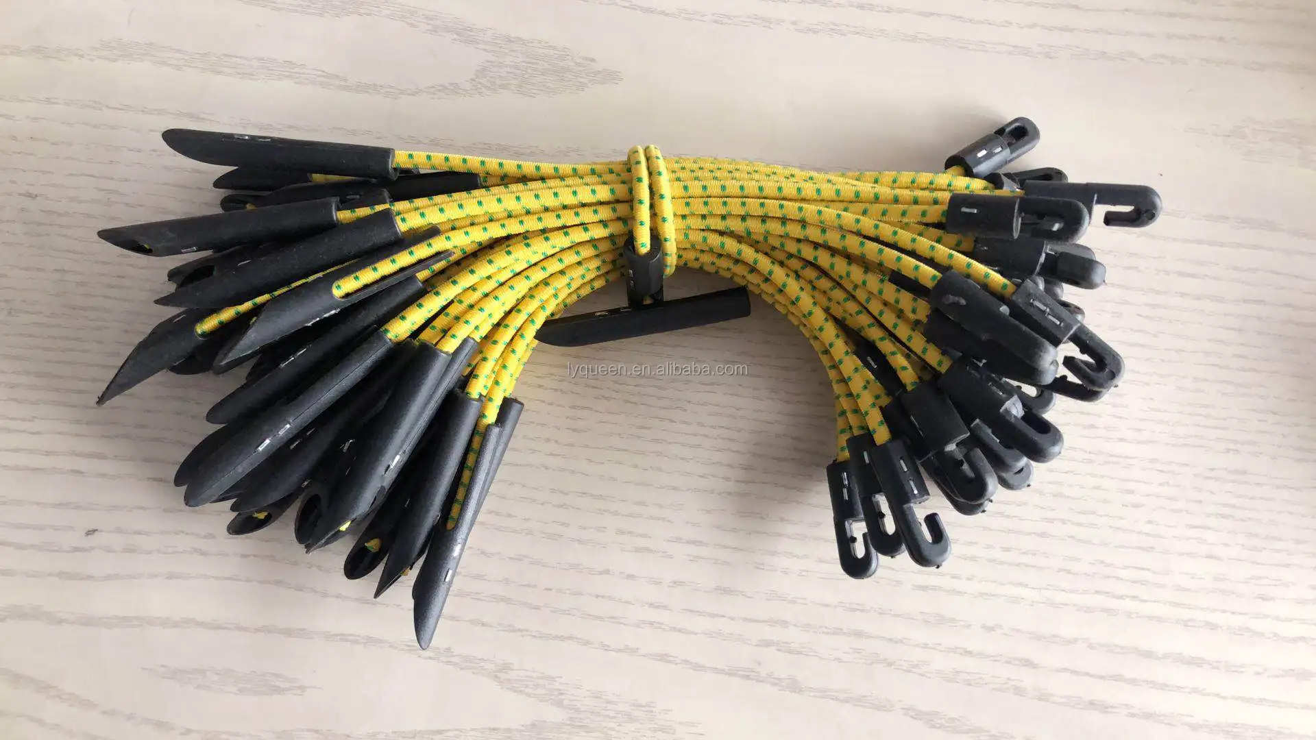 Elasticated Bungee Flexi Toggle Ties - 100 Pack for Scaffold Sheeting