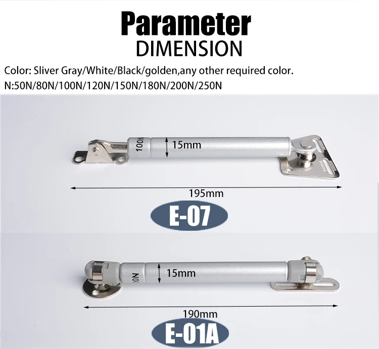 HIGHYI Kitchen Cabinet Drop Down Door Support Struts Heavy Duty Gas ...