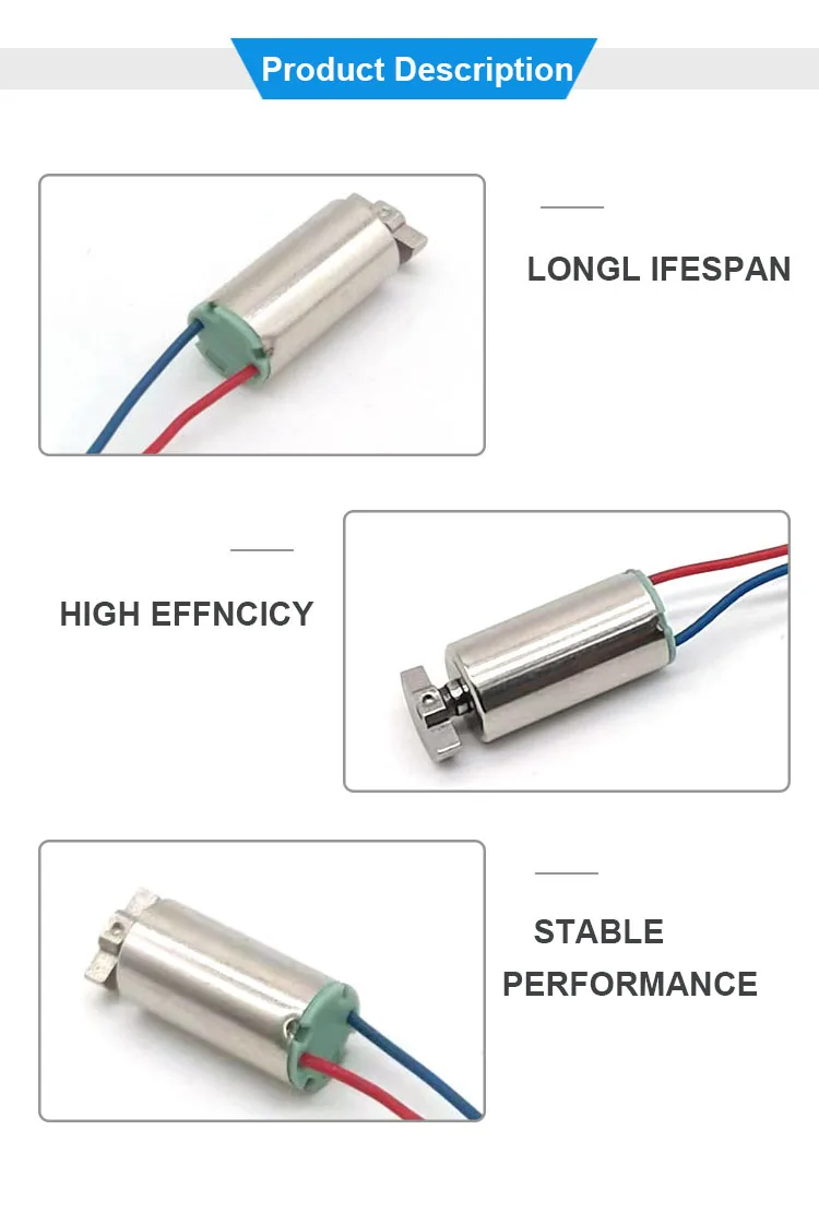 Low Speed 3v 5v Dc Micro Electric Vibration Motor For Beauty ...