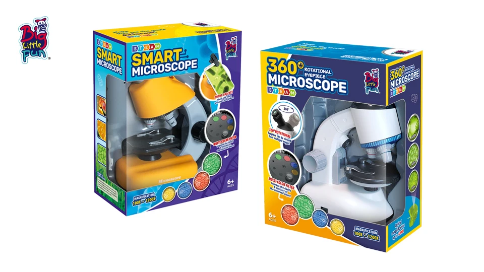 School Science Lab Kit Toys 1000x Kids Biological Educational ...