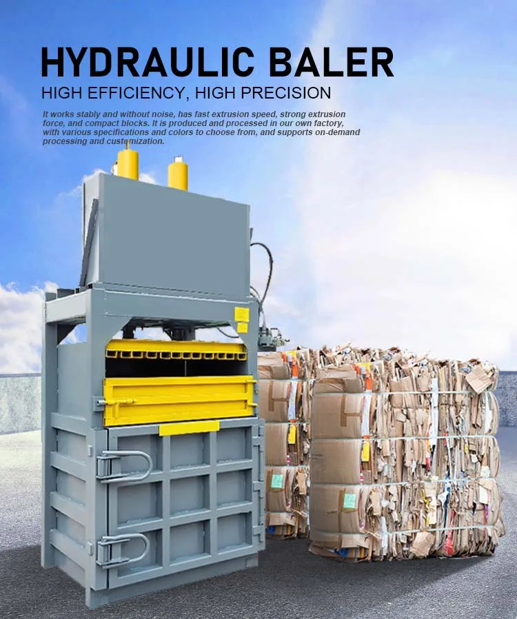 Manufacture Hydraulic Baling Press Machine Cardboard Baler Hydraulic ...